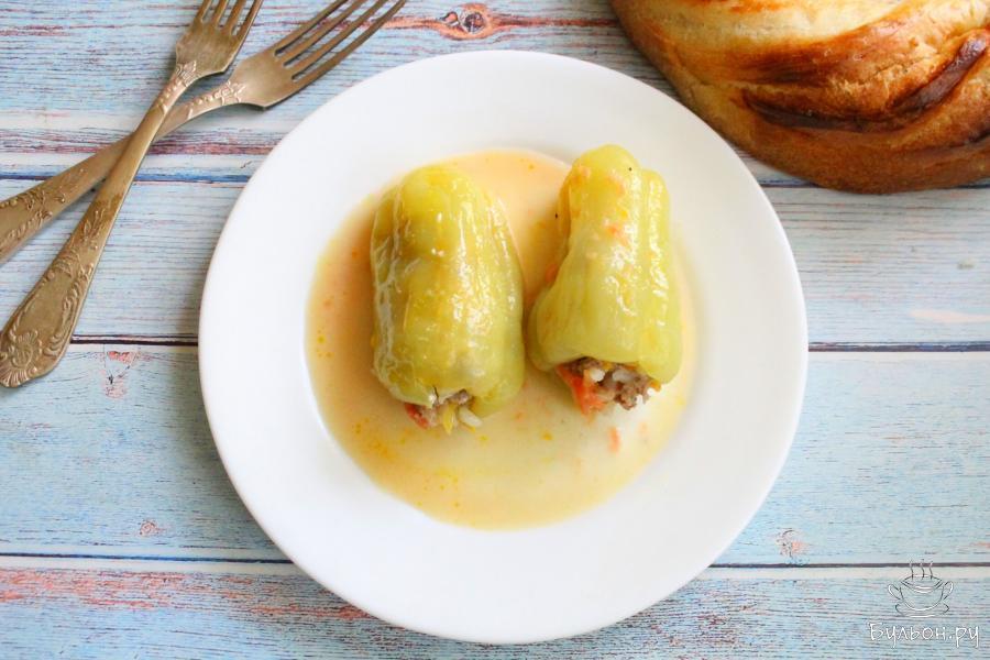 Классические фаршированные перцы с мясным фаршем и рисом рецепт