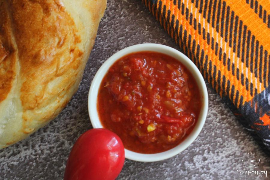 Пряный томатный соус с готовой аджикой | рецепт пошагово, фото, отзывы