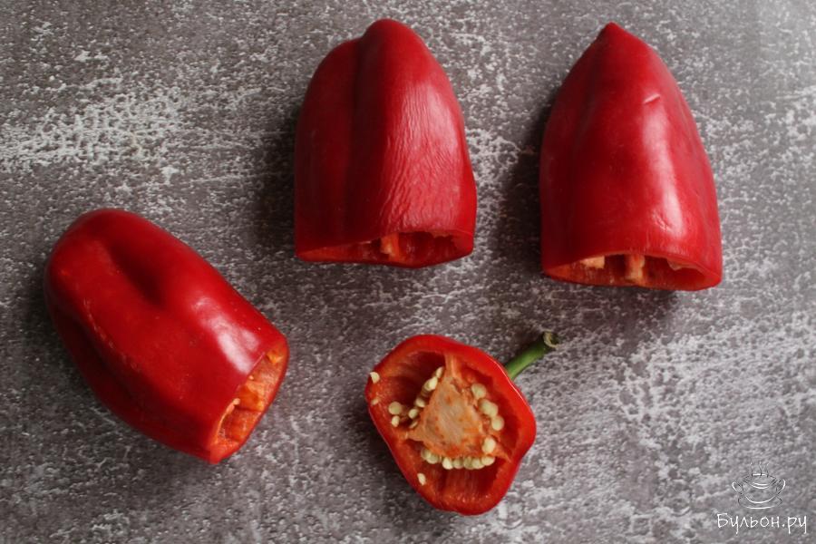 Сладкие перцы фаршированные сыром и спагетти рецепт пошагово фото